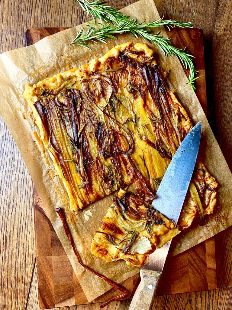 Caramelised Leek & Fennel Tart - Zars Kitchen
